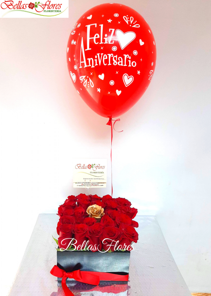 Caja De Amor Rosas Floristeria Bellas Flores Arreglos Florales En Cali